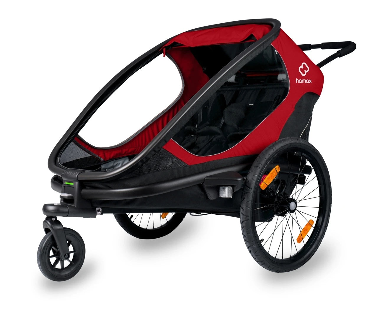 Remorque vélo enfant Hamax - Outback Next - Vert / Noir